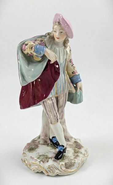 Antique Porcelain Figurine Of Dandy, Samson, France, Late 19th Century ...