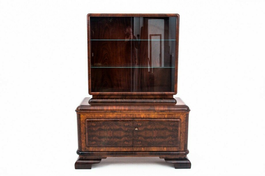 Art Deco Style Display Cabinet, 1940s, Poland. After Renovation ...