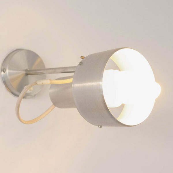 1960s Bhs Brushed Steel Switched Reading Light | Vinterior