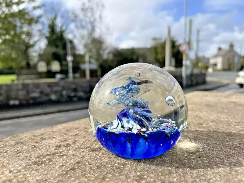 Rare C1978 Caithness Glass Oban Studios Blue Myriad Paperweight Ct 91 ...