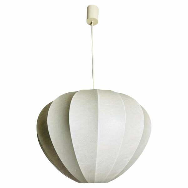 Midcentury Cocoon Losange Shape Pendant Light, 1960s, Italy | Vinterior