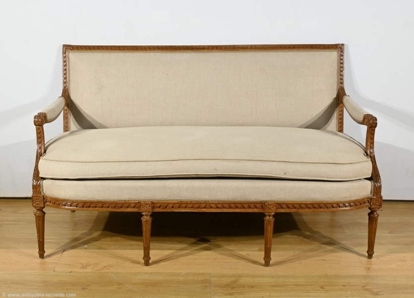 Stained Beech Bench, Louis XVI Style – Early 19th Century | Vinterior