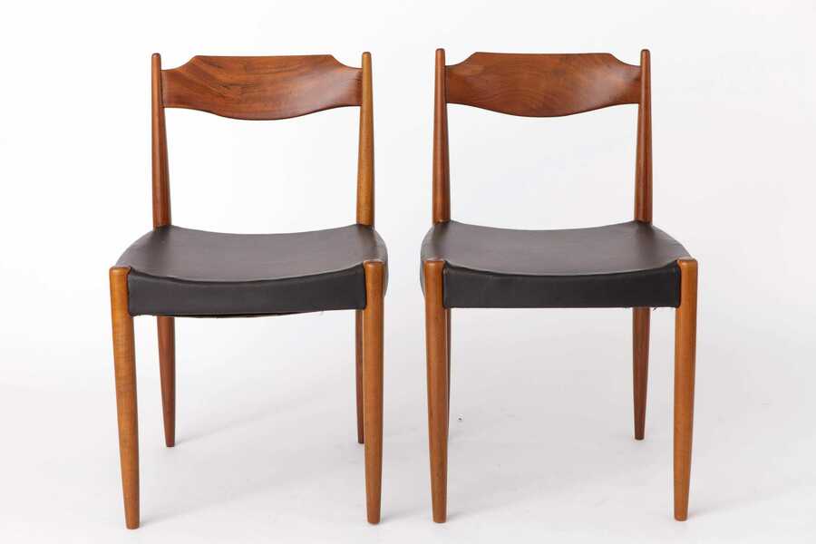 2 Vintage Chairs 1960s Teak | Vinterior