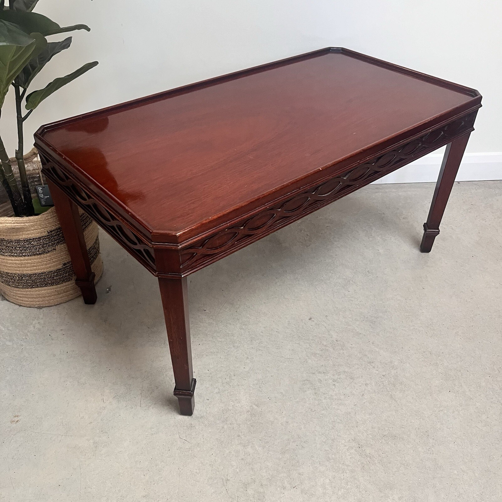 Vintage Charles Barr Mahogany Georgian Style Coffee Table Vinterior
