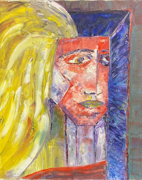 P Vilette20th Century Original French Expressionist Oil Painting ...