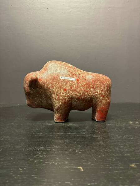 Otto Keramik Large Ceramic Bison West German Pottery Fat Lava | Otto ...