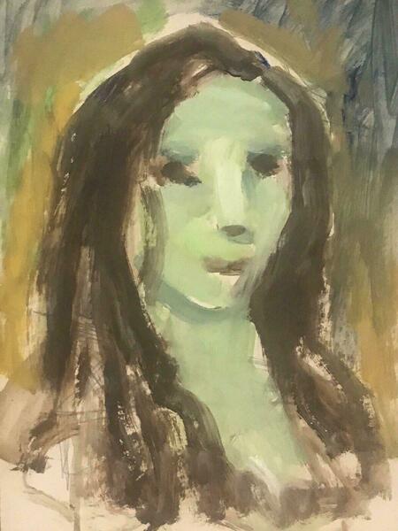Akos Biroakos Biro (Hungarian 1911 2002) French Expressionist Oil ...