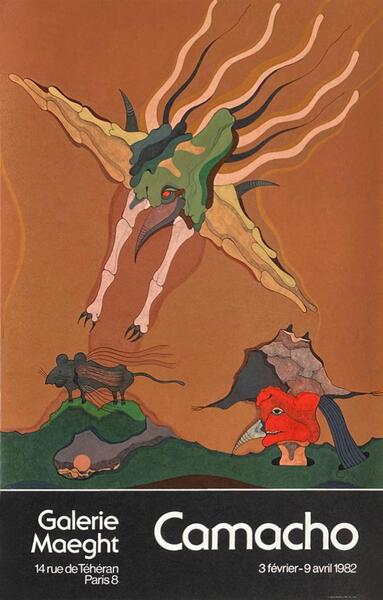 1982 Jorge Camacho Maeght Gallery Poster | Vinterior