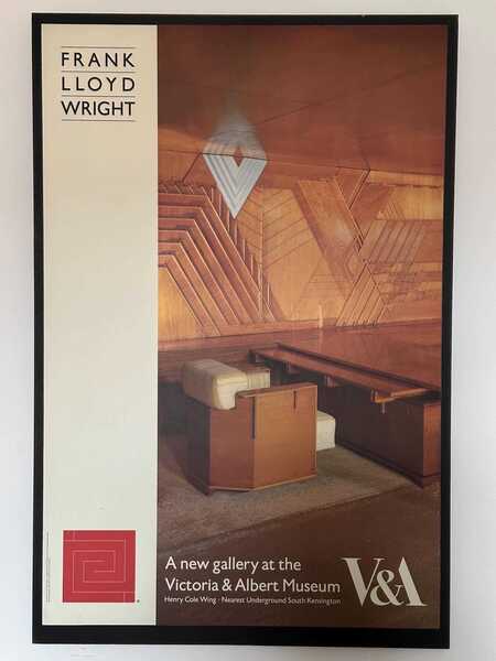 Vintage Frank Lloyd Wright Poster The Kaufmann Office Victoria And ...