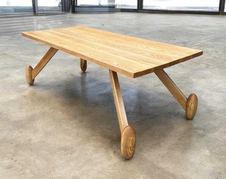 Solid Ash Dining Table By Matthew Stanwix | Vinterior