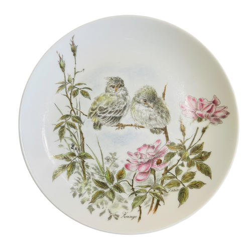 Vintage Kaiser West Germany Decorative Plate Birds Flowers Roses Wall ...