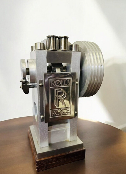 Vintage Rolls Royce Machinist Made Scale Model Machine Desk Display ...