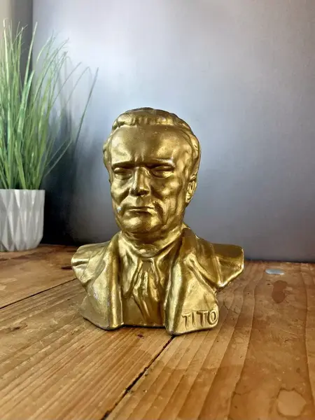 Cast Metal Bust Sculpture Of Josip Broz Tito Yugoslavian Communist ...
