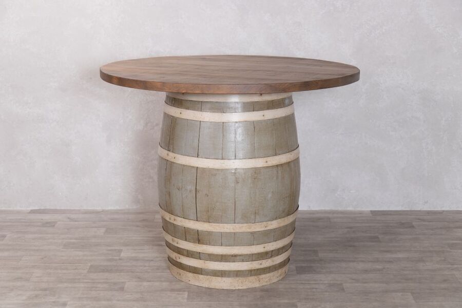 Wooden Barrel Table | Vinterior