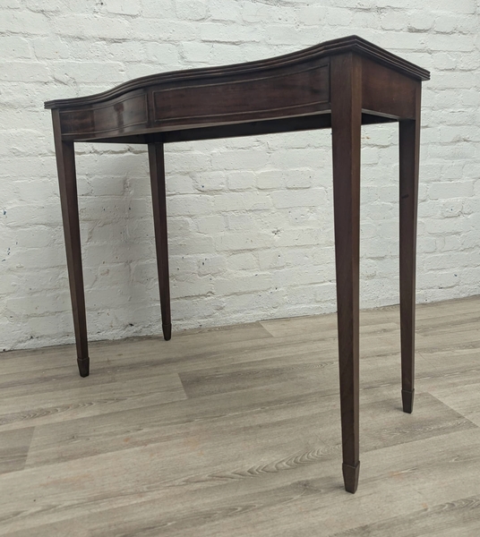 Early 20th Century Mahogany Serpentine Library Console Table | Vinterior
