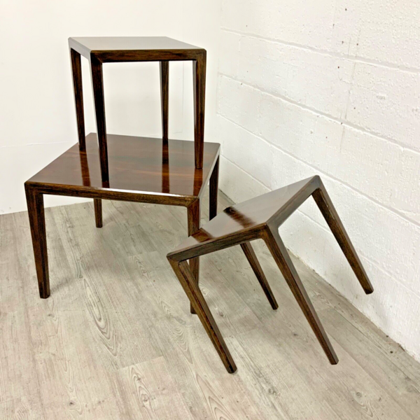 Mid Century Danish Rosewood Side Tables And Coffee Table For Cfc ...
