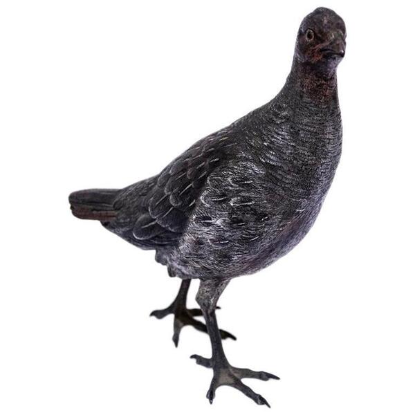Vintage Bronze Pigeon Sculpture, France, 1950s | Vinterior