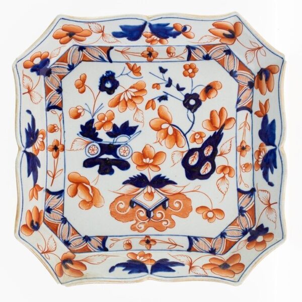 Antique Japanese Transferware Imari Pattern Stoneware Ceramic Pottery ...
