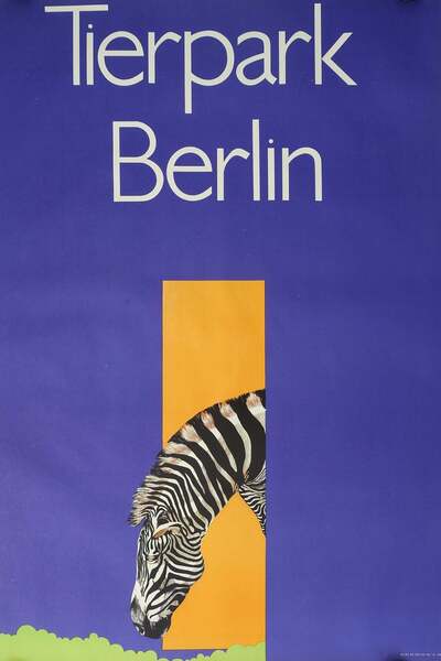 1980 Tierpark Berlin (Zebra) Original Vintage Poster | Vinterior