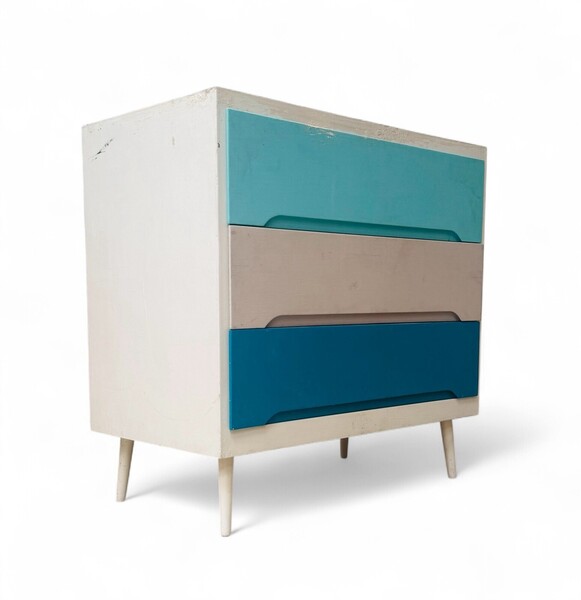 Liden Chest Of Drawers Plywood Project Painted Mid Century Retro C1950s ...