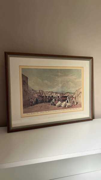 Vintage Reproduction Of 1846 Hong Kong Street Scene By Murdoch Bruce ...