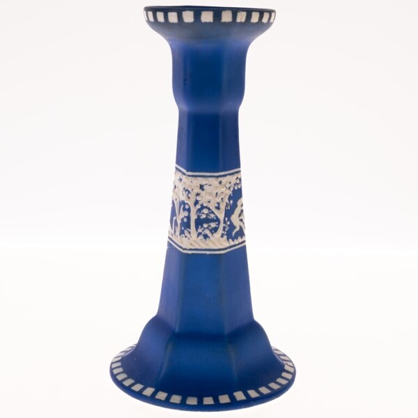 Antique John Tams Ware Crown Pottery Ceramic Candle Stick | Vinterior
