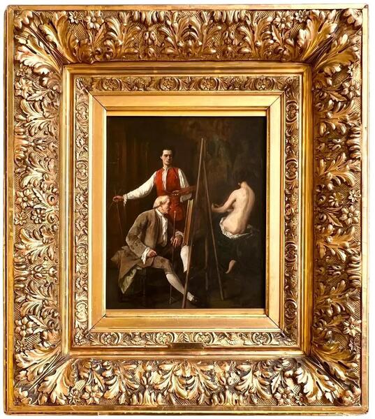 Benjamin Eugène Fichelthe Painter And His Muse19th Century | Vinterior