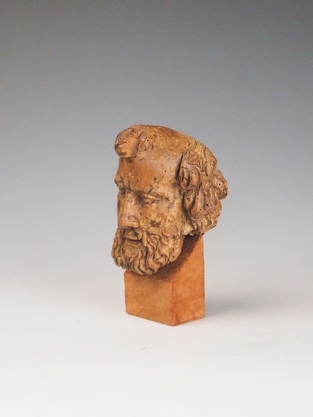 16th Century Carved Wooden Head Of A Philosopher / Religious Figure ...