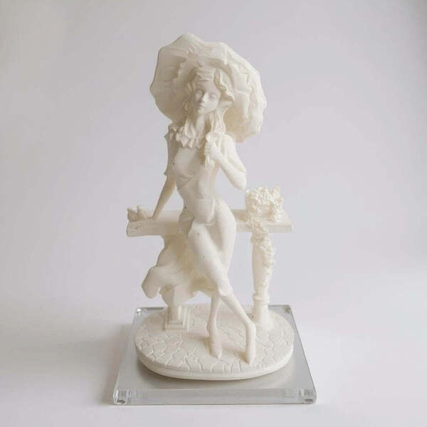 Vintage 1990s Lucite Art Deco Style Sculpture Signed By Crosa | Vinterior