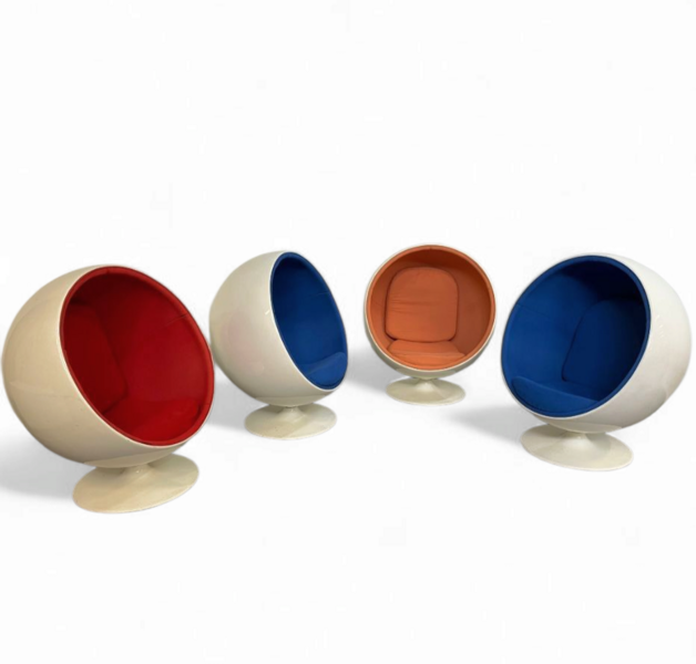 4 X Fiber Glass Ball Chair 1980s | Vinterior