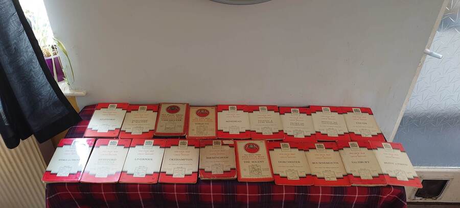 Collection Of 22 Vintage 1950s 1" Inch Maps Of The Uk Great Addition To ...