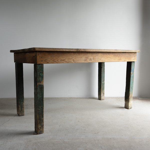 Antique Weathered Pine Mill Table/Dining Table, Northern British, 19th Century | Vinterior