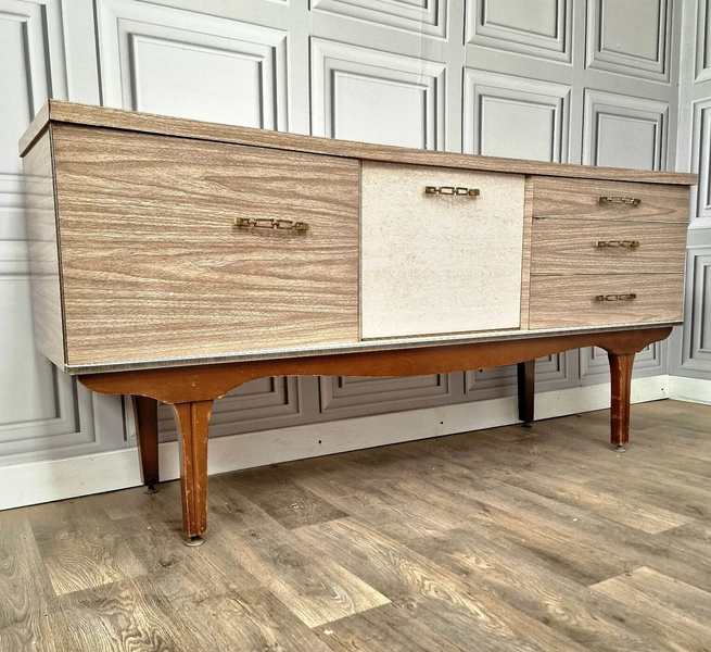 Retro Vintage Formica Sideboard Mid Century Modern Drinks Cocktail ...