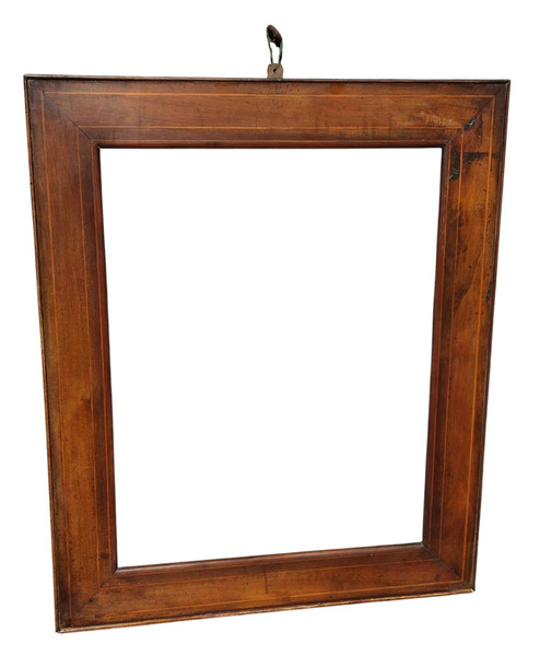 Antique 19th Century Italy Threaded Walnut Wood Frame | Vinterior