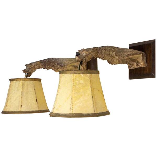 French Stuc Pair Of Winged Gargoyle Sconces Circa 1890 | Vinterior