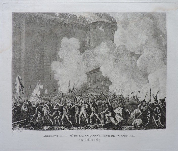 Arrest Of Monsieur De Launay, Governor Of The Bastille, July 14, 1789 ...
