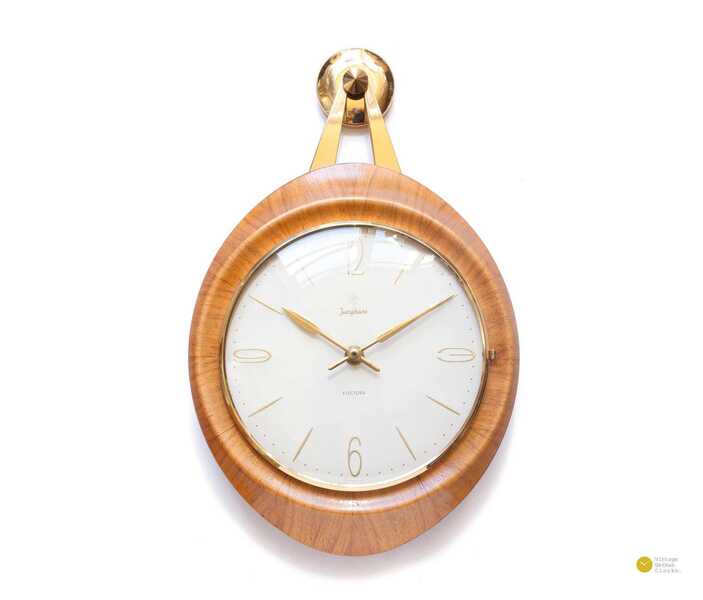 1950s Junghans Mid Century Wall Clock Modernism Art Deco Bauhaus Style ...