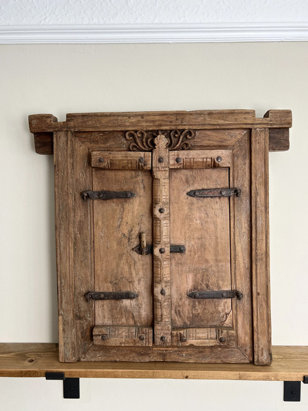 Antique Indian Shutter Mirror, 1800s | Vinterior