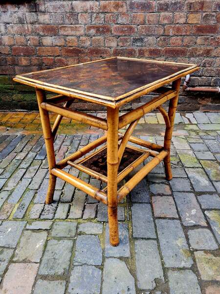 Early 20th Century Anglo Japanese Style Bamboo Table | Vinterior