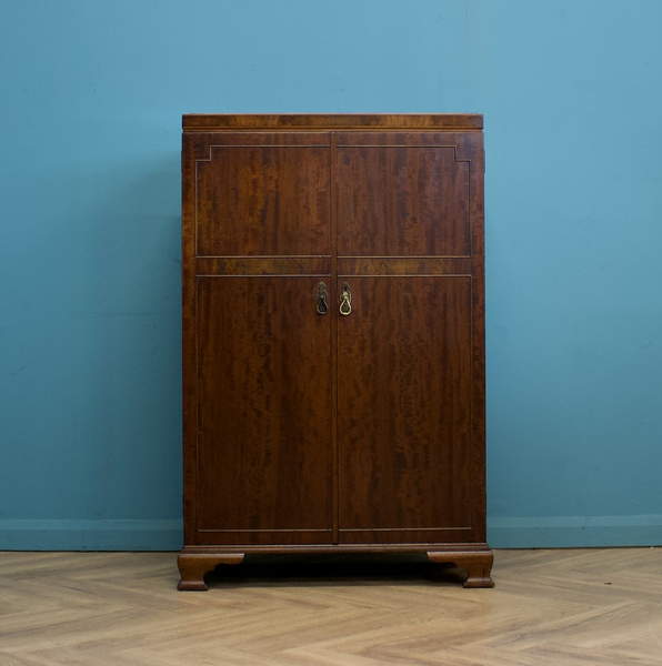 Vintage Art Deco Mahogany Compactum Compact Wardrobe, 1930s #1527 ...