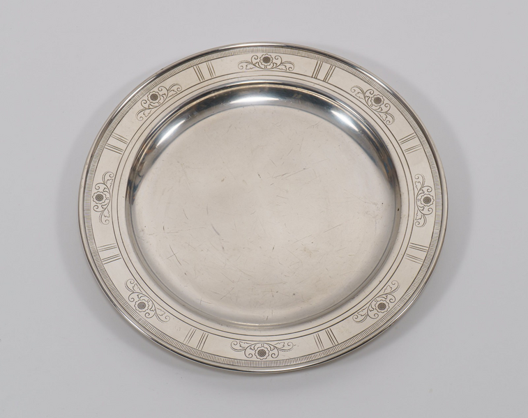 Just Andersen 1930s Art Deco Silver Plate Hand Engraved Drinks Tray ...