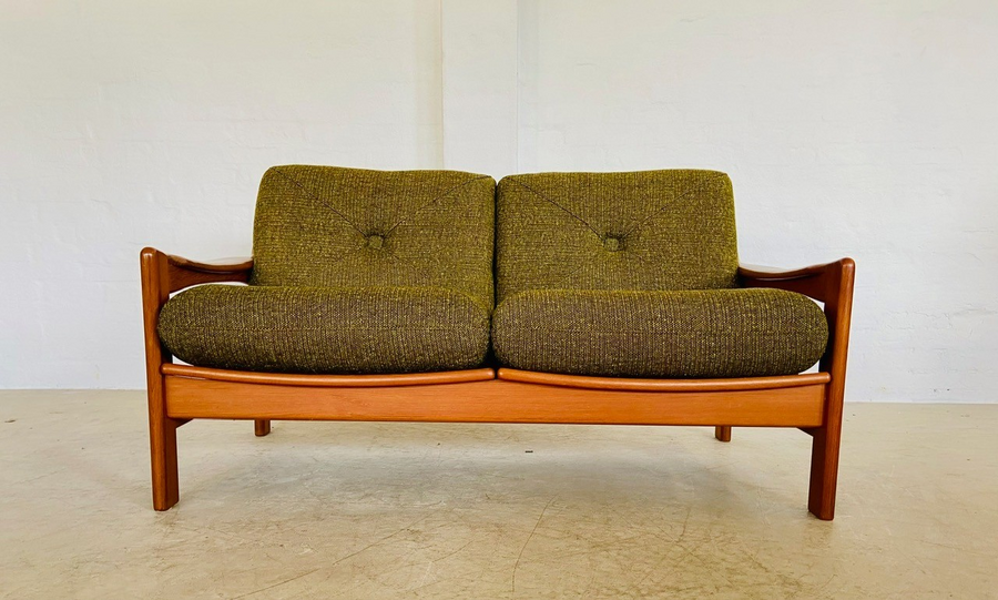 Vintage Retro Danish Mid Century 2 Person Sofa By Arne Wahl Iversen ...