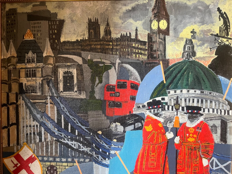 Large Oil Painting ‘The Spirit Of London’ Original & Vibrant Work ...