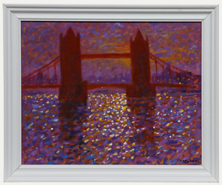Paul Stephens (B.1957) 20th Century Oil, Misty Day At Tower Bridge ...
