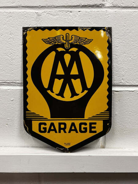 Aa Garage Advertising Enamel Sign. Great Look | Vinterior
