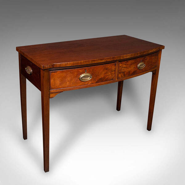 Antique Console Writing Desk, English, Two Drawer Side Table, Georgian ...