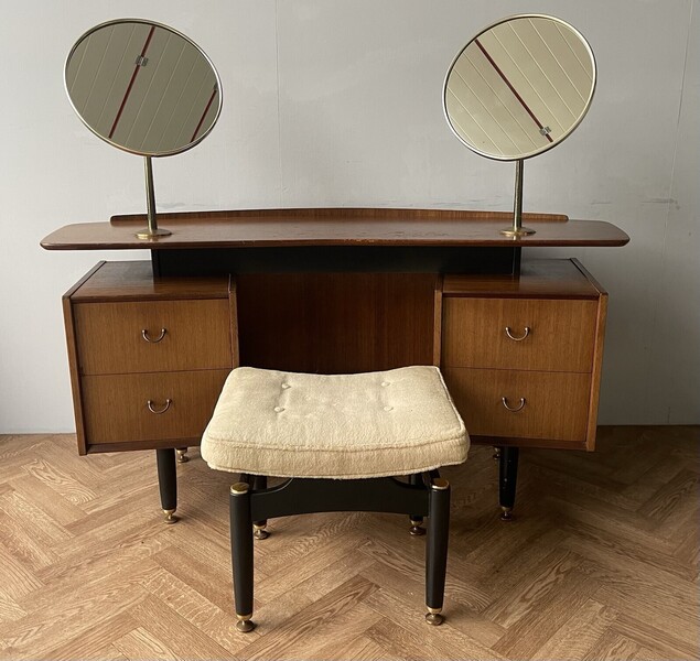 G Plan Tola Mid Century Vintage Dressing Table Dresser Drawers And ...