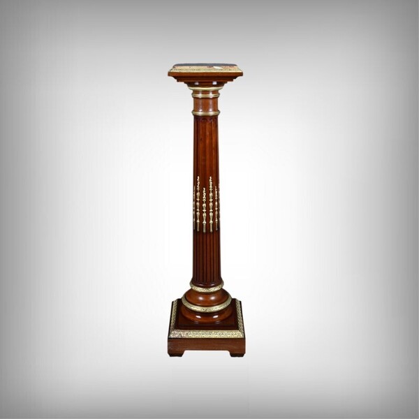 Mahogany Swivel Column, Napoleon III Style – 1900 | Vinterior