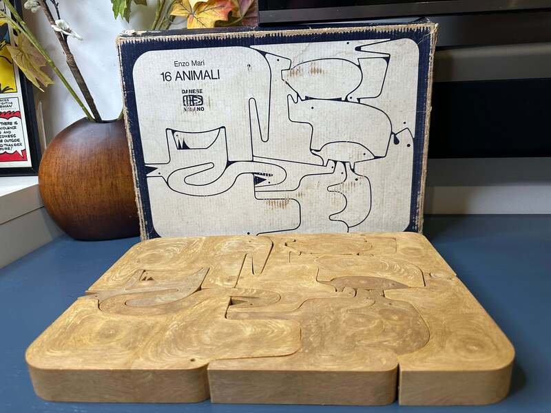 Enzo Mari “16 Animals” Puzzle — Iconic 1957 Design For Danese Milano ...
