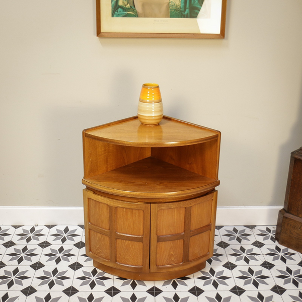 Nathan Corner Unit In Teak Branded Parker Knoll | Vinterior